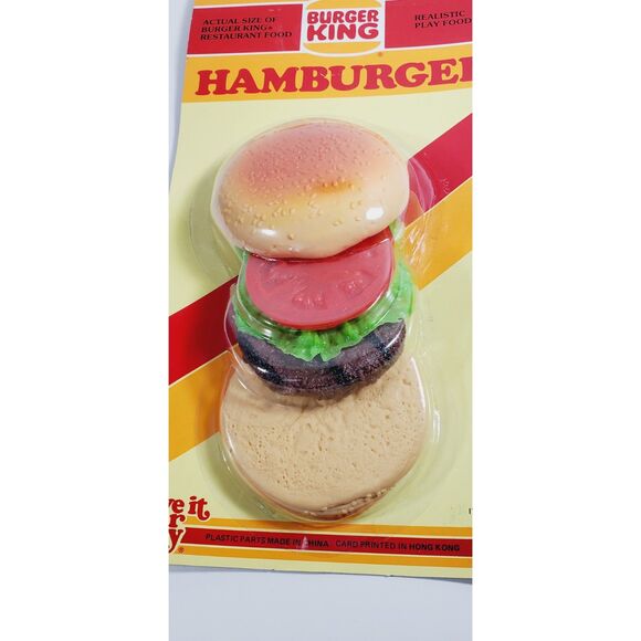 burger king | Toys | Vintage Burger King Hamburger Play Food Realistic ...